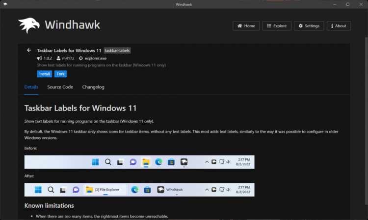 Win11 / Win10 自定义修改软件：Windhawk - 小羿