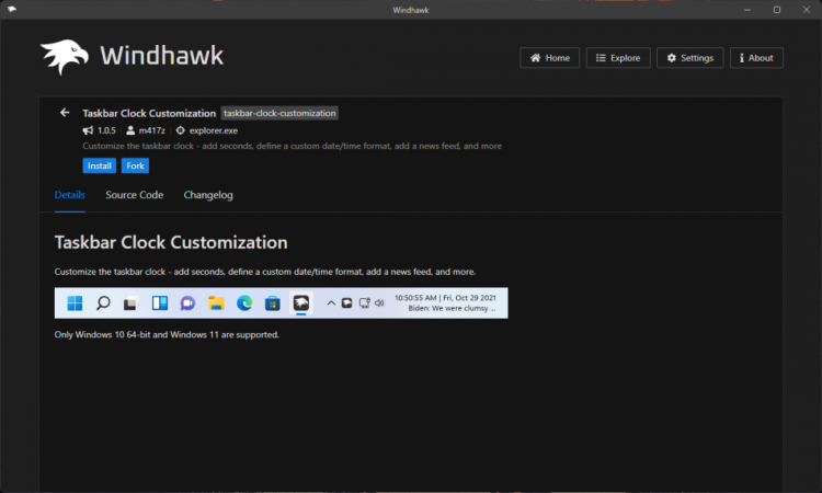 Win11 / Win10 自定义修改软件：Windhawk - 小羿