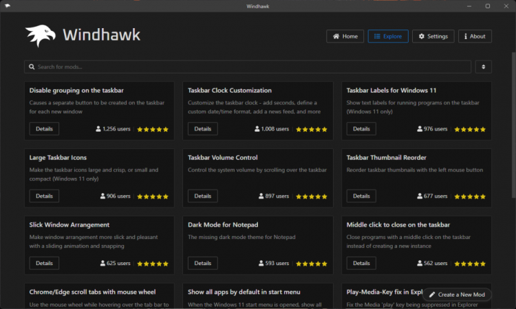 Win11 / Win10 自定义修改软件：Windhawk - 小羿