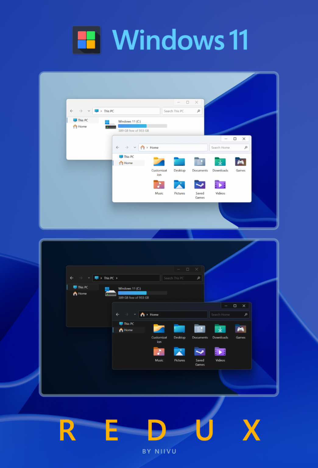 [WIN] Redux - Win11 第三方主题 - 小羿