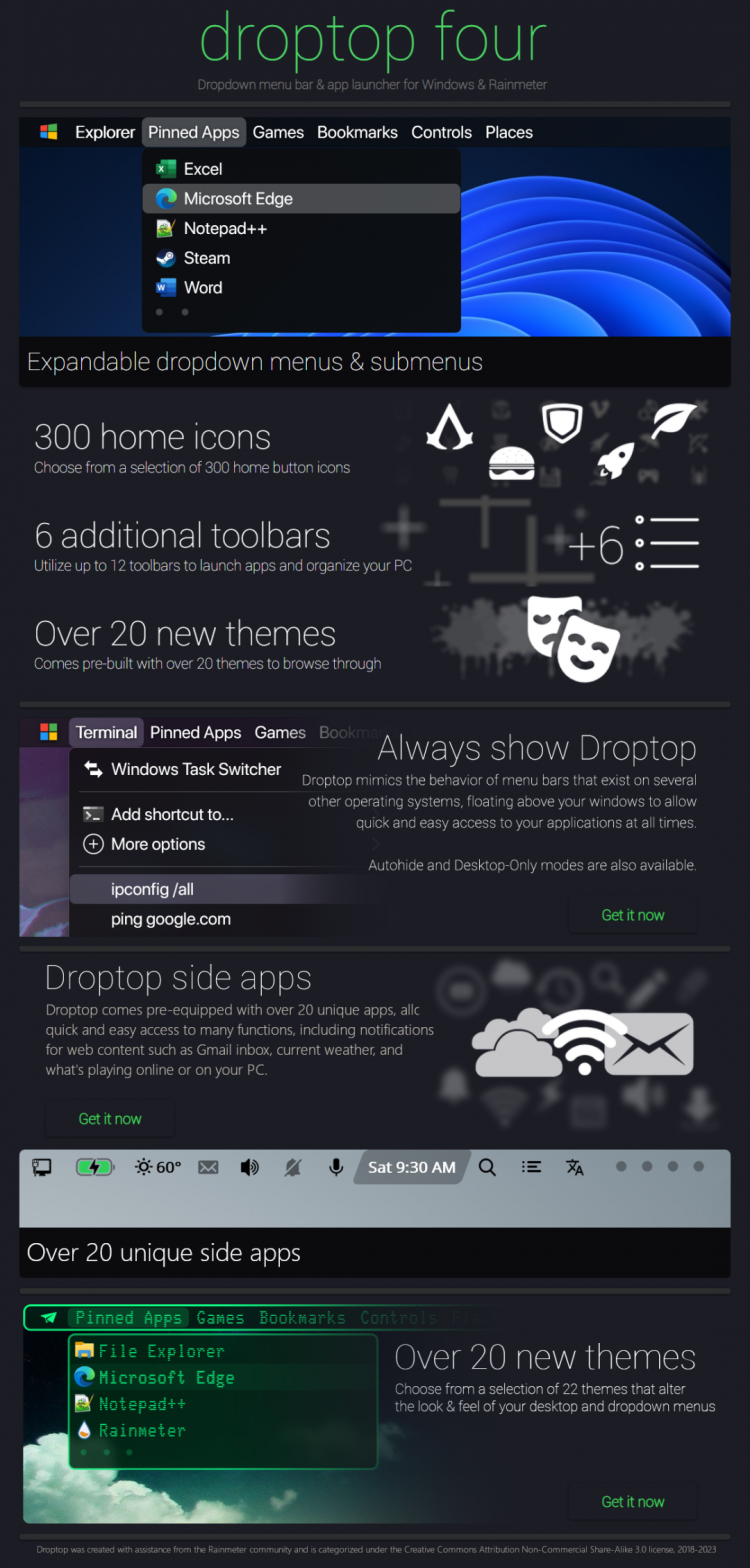 给 Win11 装一个 “超级菜单” 栏：Droptop Four - 小羿