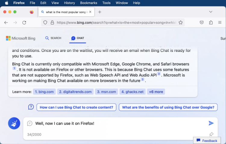 [扩展] Bing Chat - 其它浏览器使用 New Bing - 小羿
