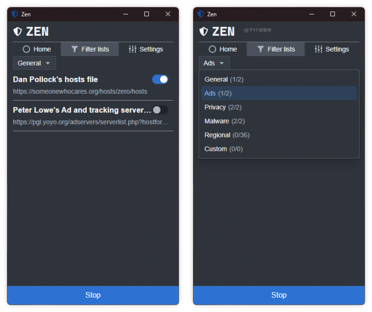 免费开源屏蔽过滤网站 / 软件广告神器：Zen - 小羿